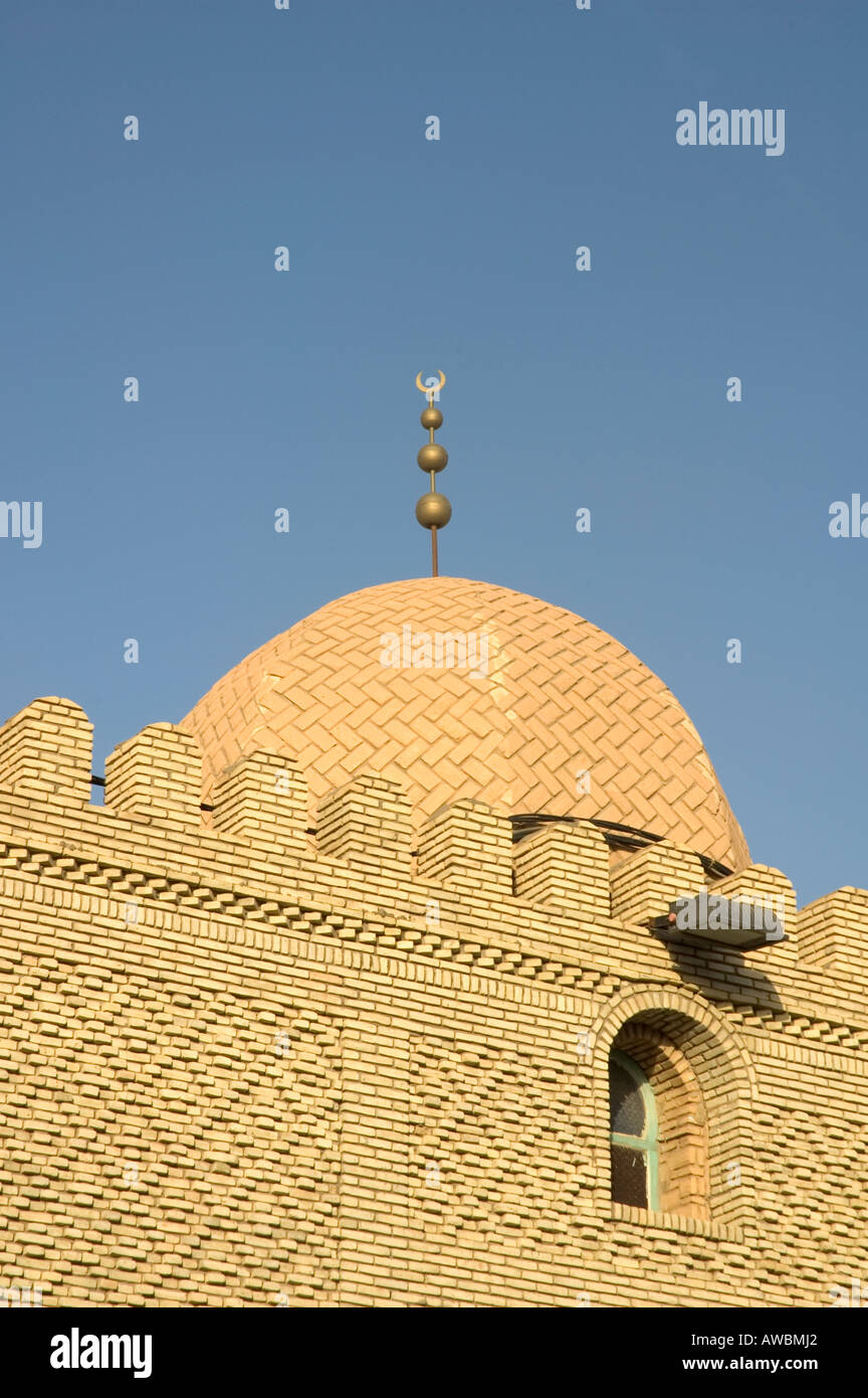 The dome of a Douz mosque, a city famous for its brick work in south ...