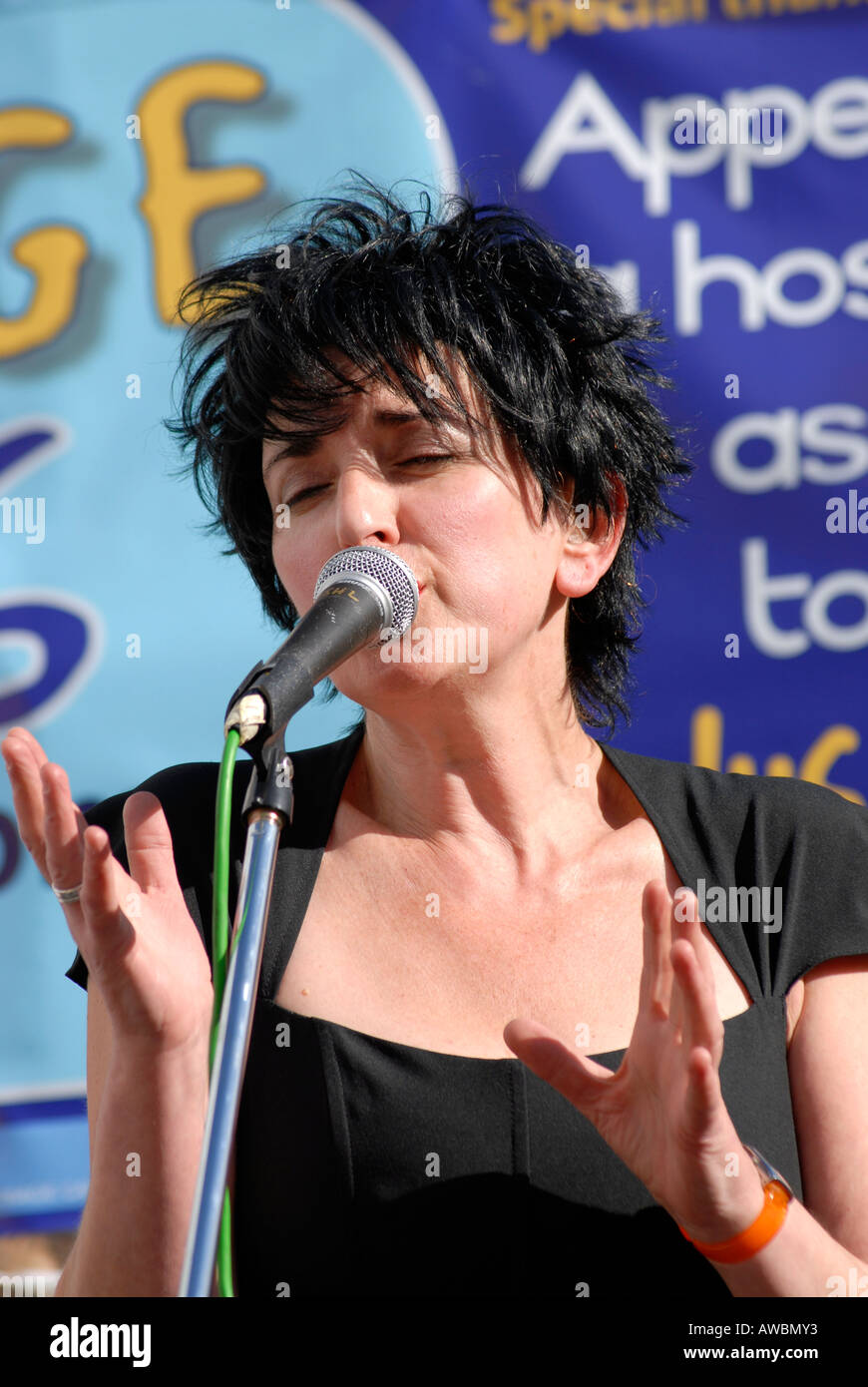 Singer Susan Black performing at the Belsize Park Festival Belsize ...