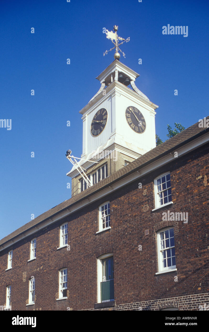 Clocktower Building at Georgian Royal Naval Dockyard at Chatham in Kent ...
