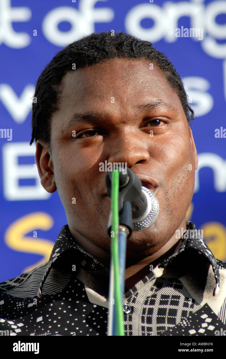 South African opera star Siphiwo Ntshebe performing at the Belsize Park ...