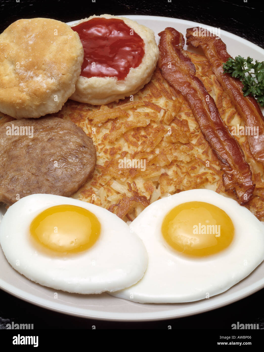 Fried Breakfast Eggs Sausage Made High Resolution Stock Photography and ...