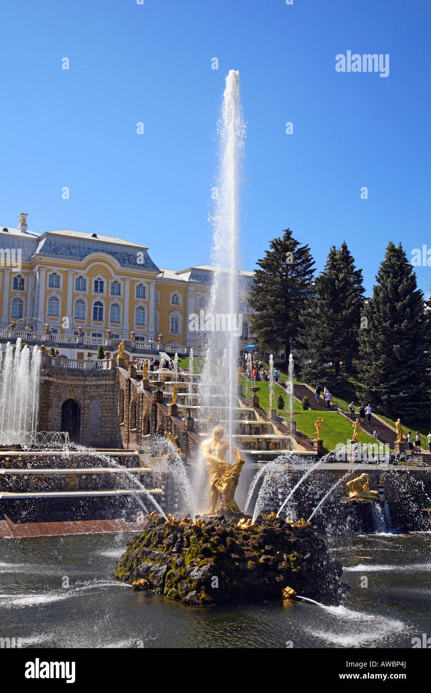 Russia, St Petersburg, Peterhof, Peter The Great's Palace, Petrodvorets ...