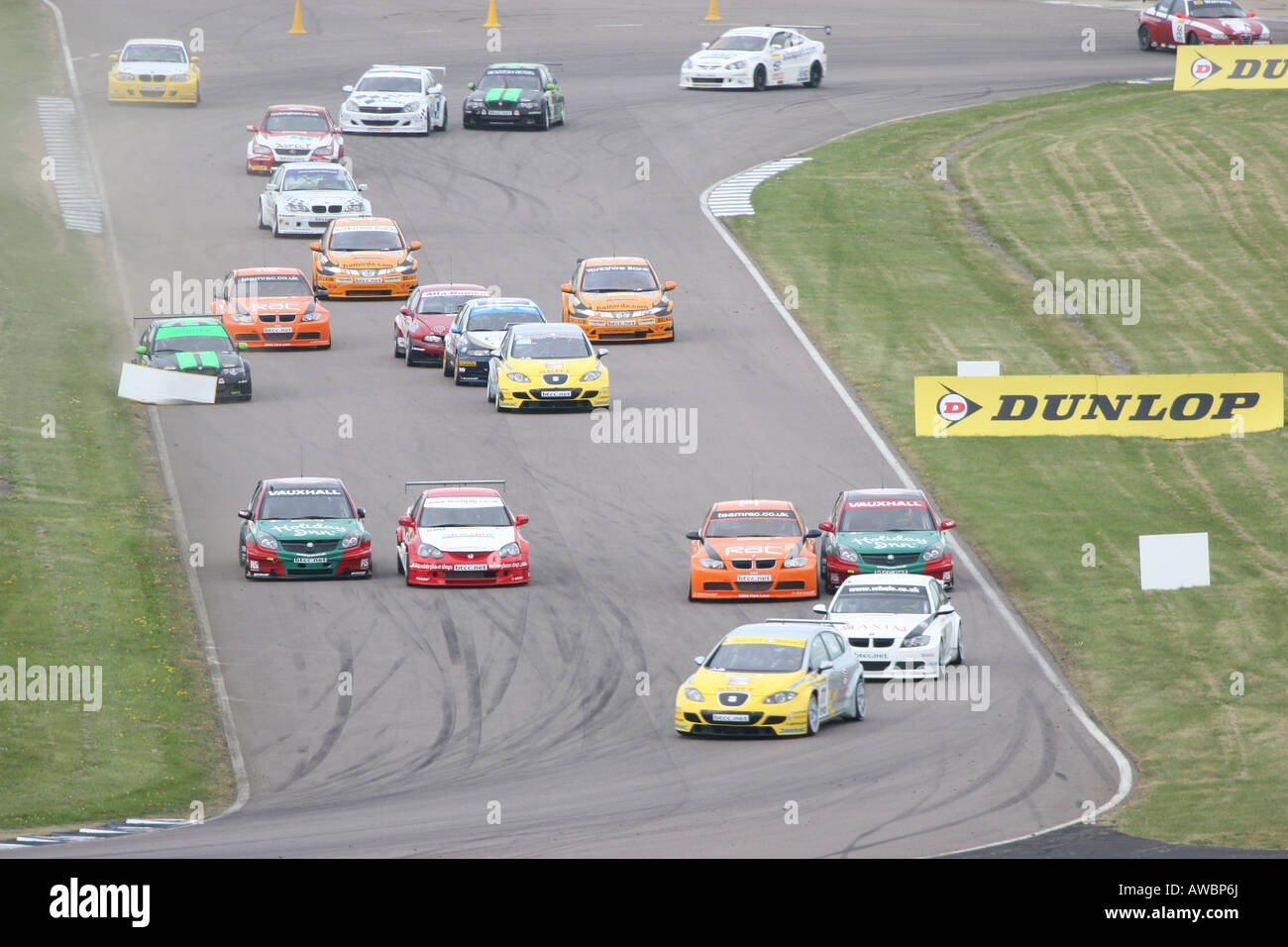 BTCC British Touring Car Championship race at Rockingham Stock Photo ...