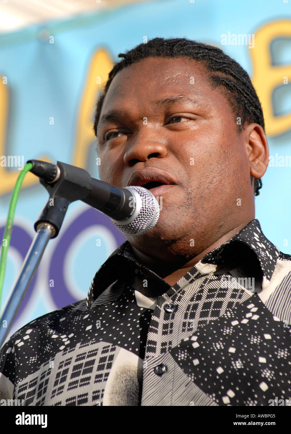 South African opera star Siphiwo Ntshebe performing at the Belsize Park ...