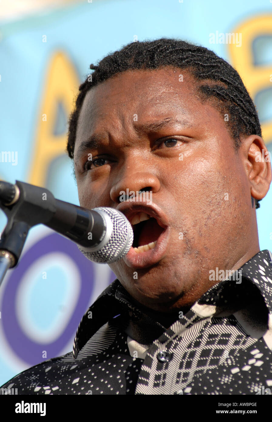 South African opera star Siphiwo Ntshebe performing at the Belsize Park ...