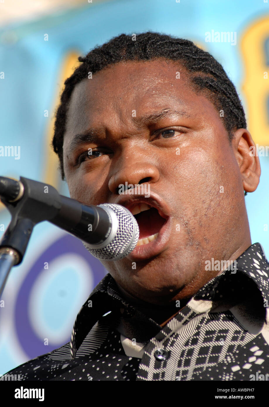 South African opera star Siphiwo Ntshebe performing at the Belsize Park ...