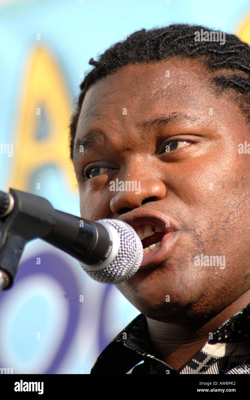 South African opera star Siphiwo Ntshebe performing at the Belsize Park ...