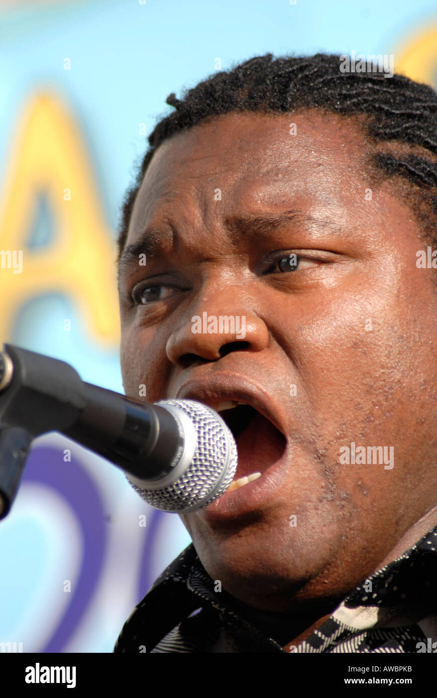 South African opera star Siphiwo Ntshebe performing at the Belsize Park ...