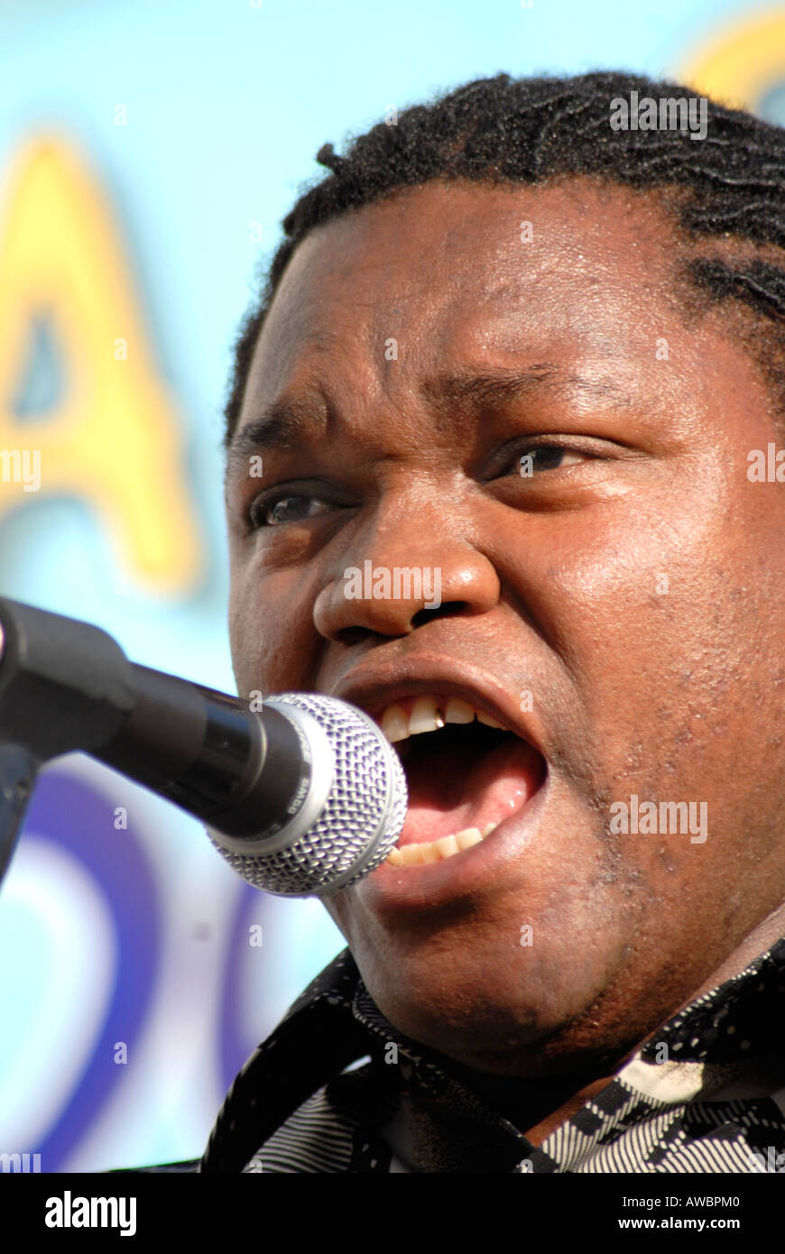 South African opera star Siphiwo Ntshebe performing at the Belsize Park ...