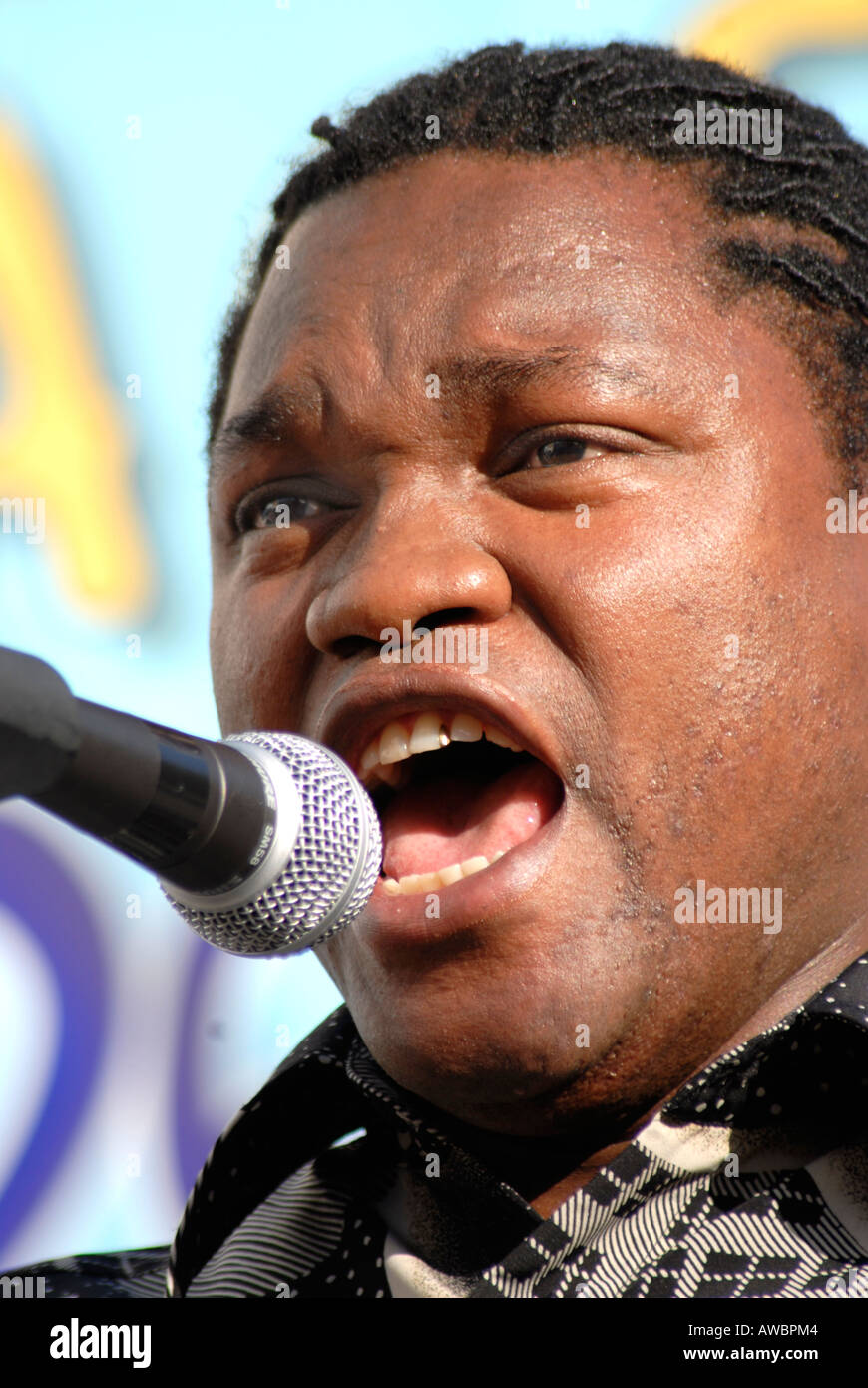 South African opera star Siphiwo Ntshebe performing at the Belsize Park ...