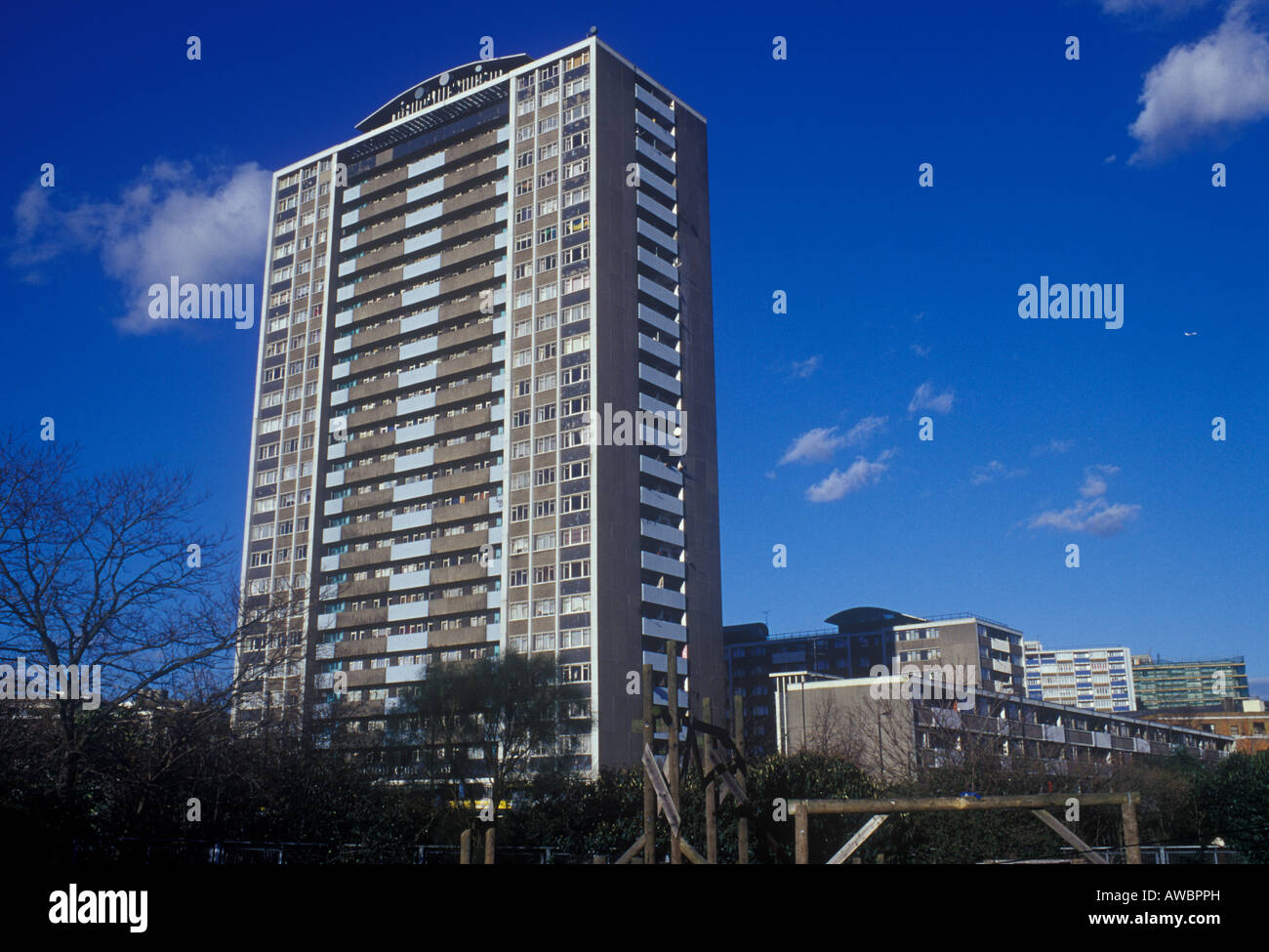 Finsbury Estate in North London high rise block of flats built in 1968 ...