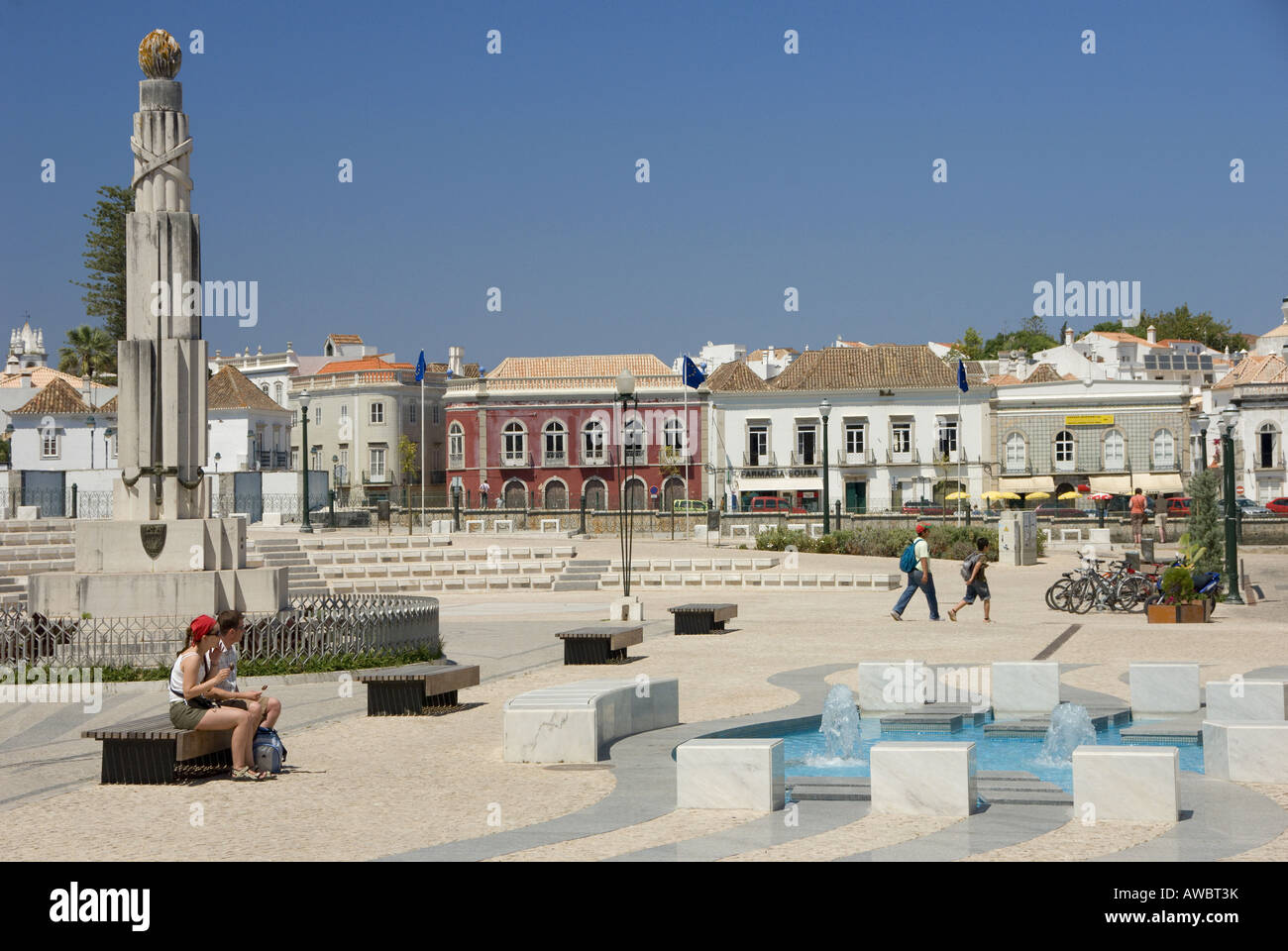 Tavira central square hi-res stock photography and images - Alamy