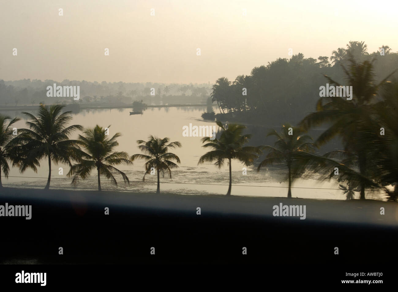 BACKWATERS OF VARKALA IN TRIVANDRUM DISTRICT Stock Photo - Alamy