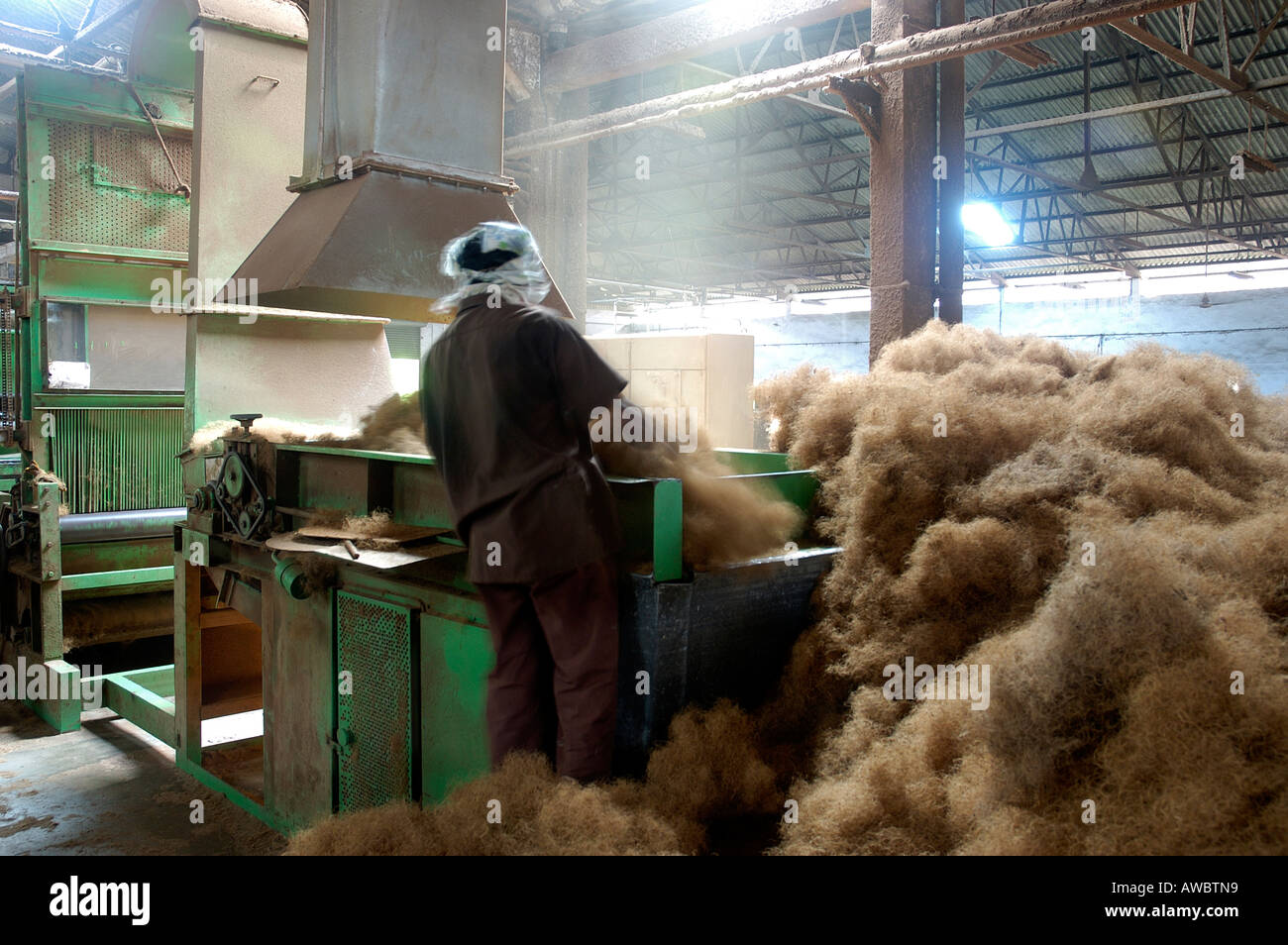 Alappuzha coir industry hi-res stock photography and images - Alamy