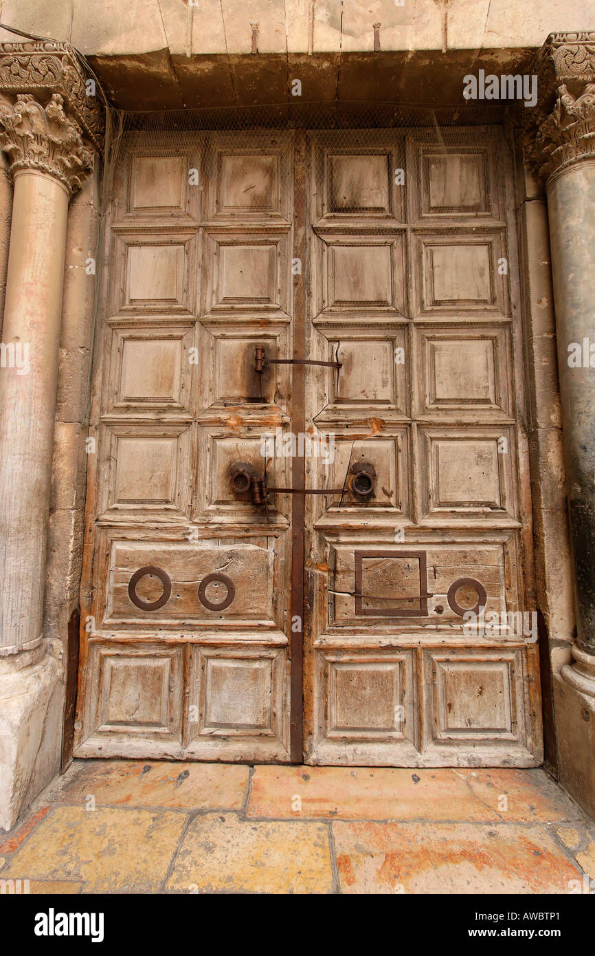 Israel Jerusalem the Old City The doors at the entrance of the Church ...