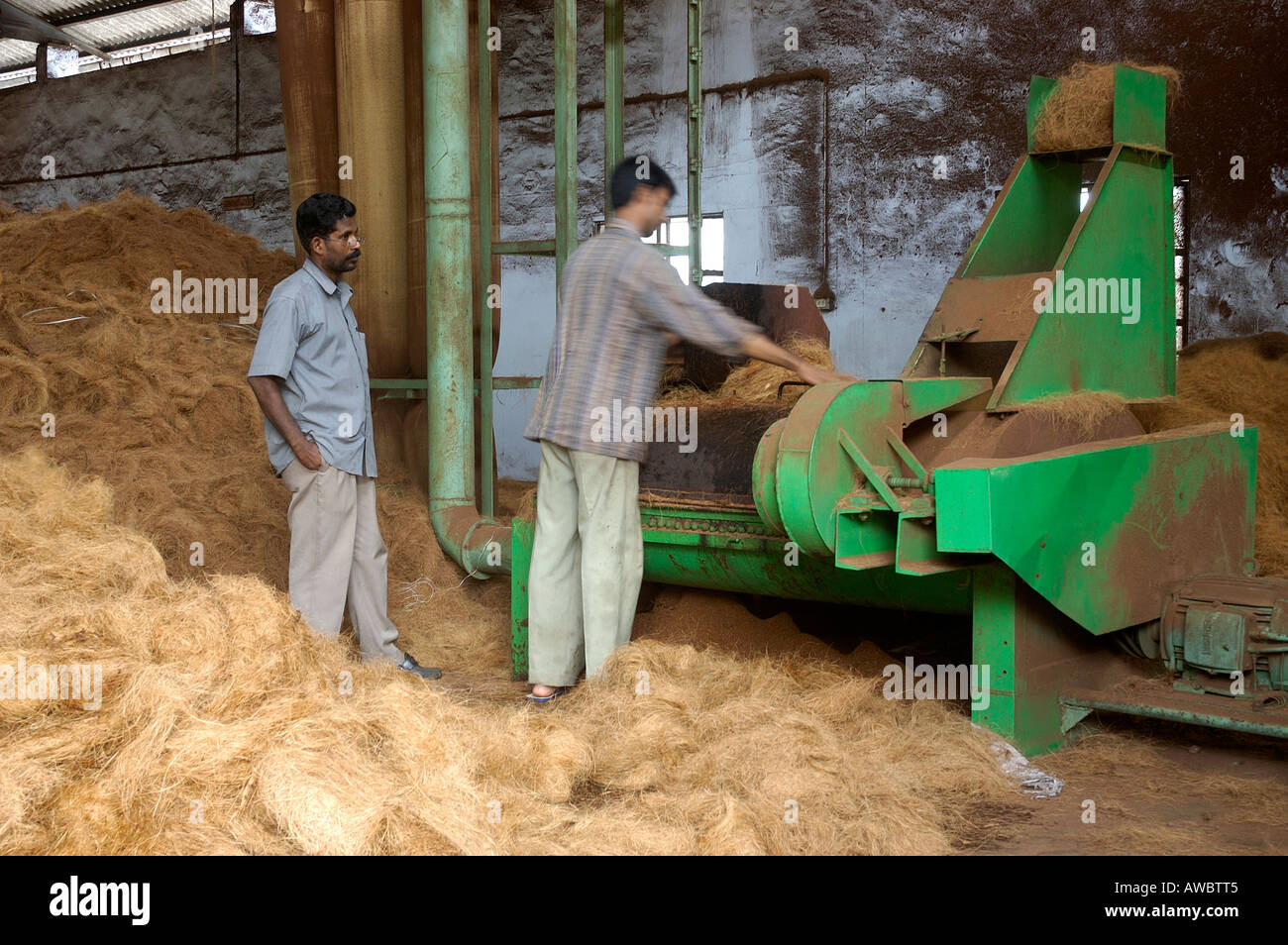 Alappuzha coir industry hi-res stock photography and images - Alamy