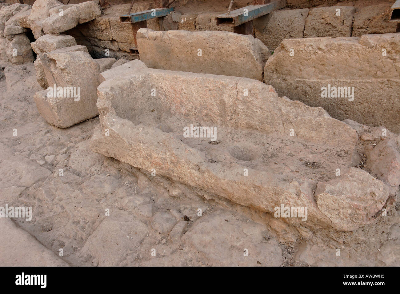 Jerusalem Israel The City of David the biblical Pool of Siloam built in ...