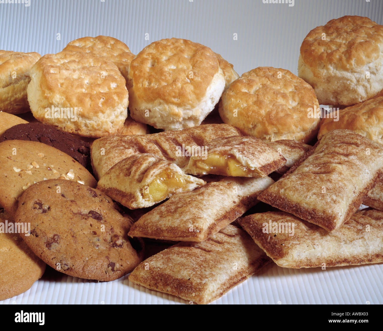 assorted assortment baked goods fresh fast food biscuits cookie fried ...
