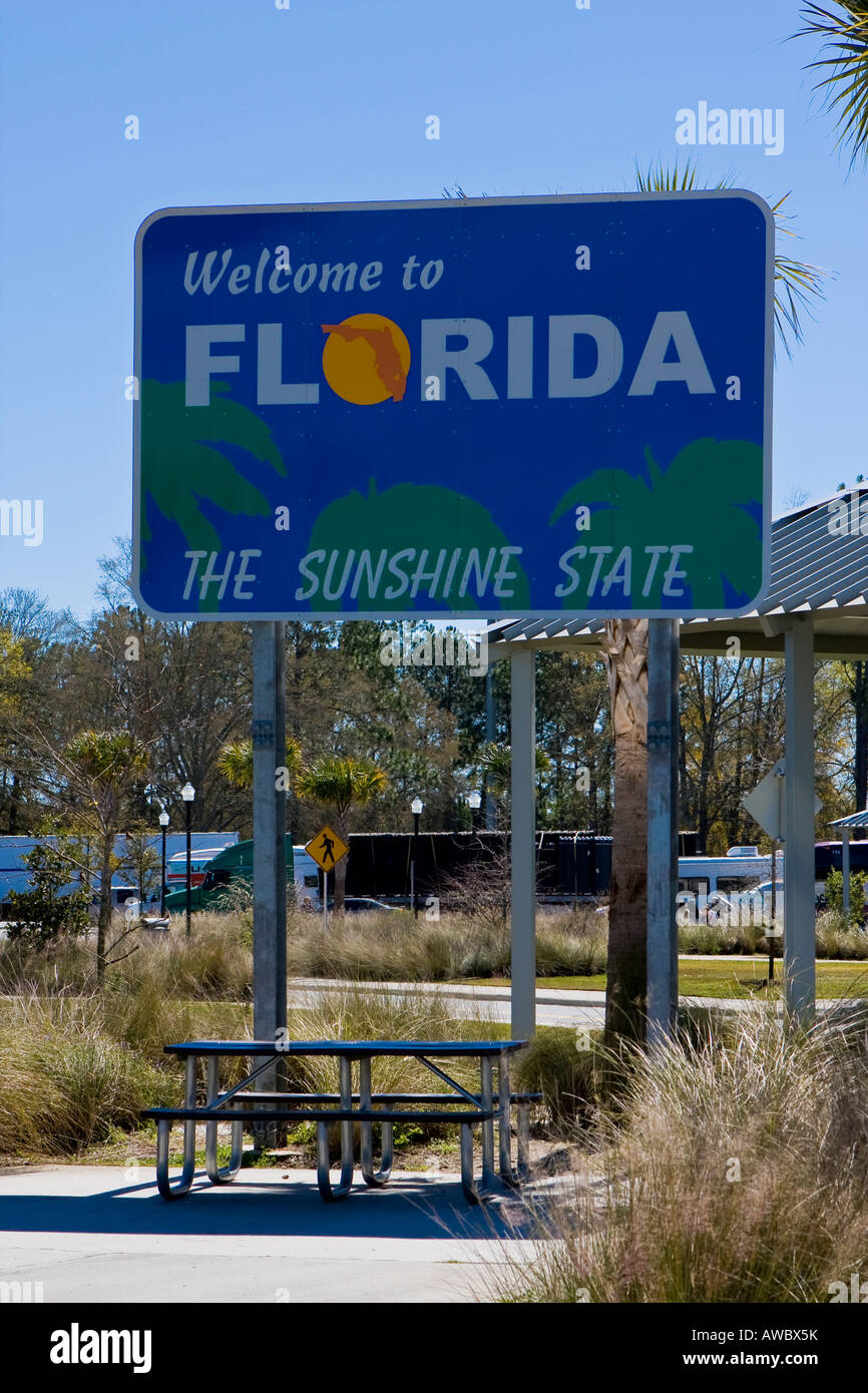 Welcome florida sign sunshine state hi-res stock photography and images ...