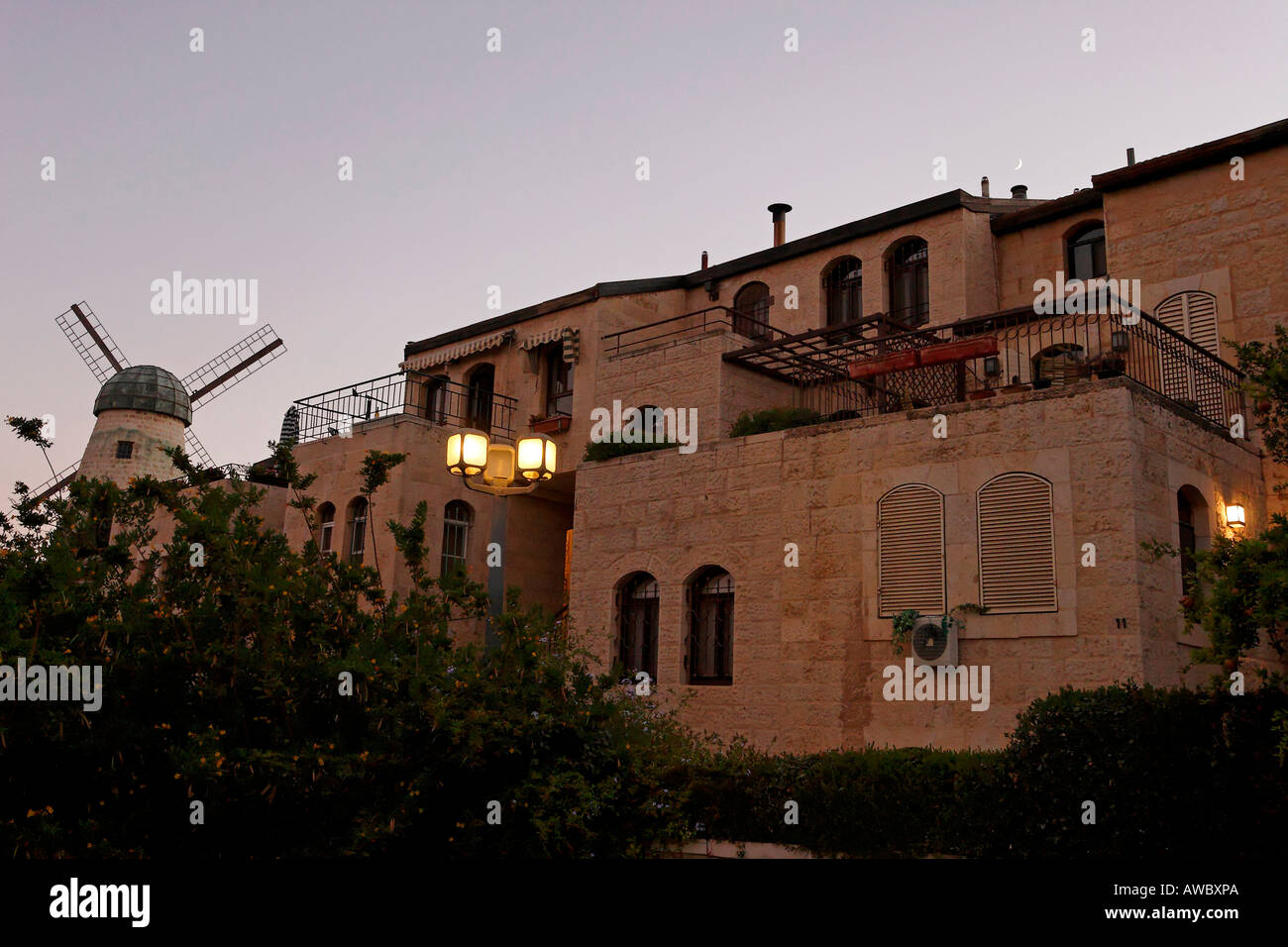 Jerusalem Israel Yemin Moshe the first Jewish residence built outside ...