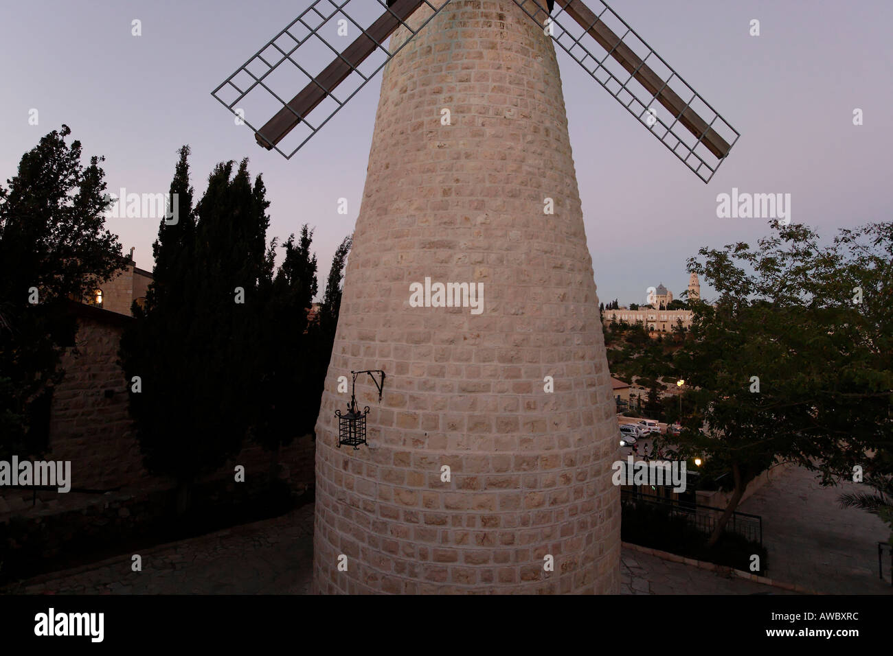 Jerusalem Israel The windmill at Yemin Moshe the first Jewish residence ...