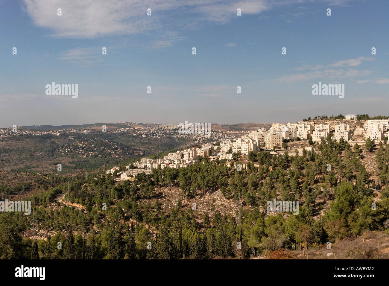 Jerusalem Israel Jerusalem forest and Har Nof neighborhood as seen from ...