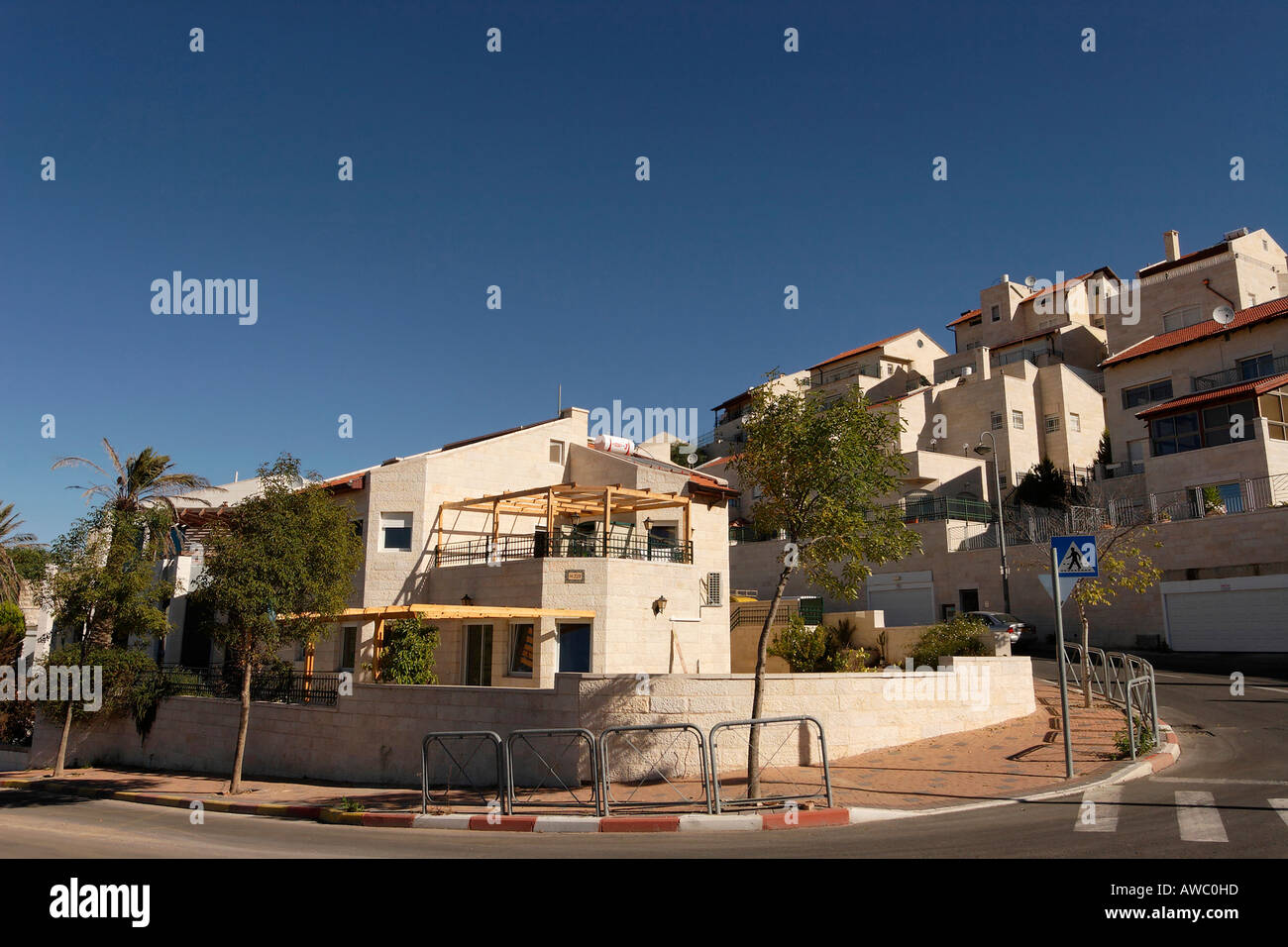 Israel Jerusalem Houses at Ramot neighborhood in North Jerusalem Stock ...