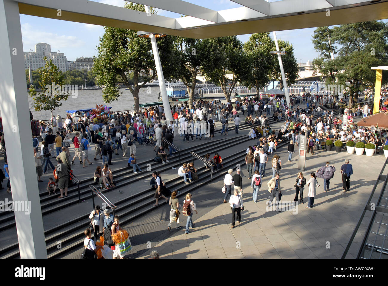 Concourse In Front Of The Revamped Royal Festival Hall London Stock ...