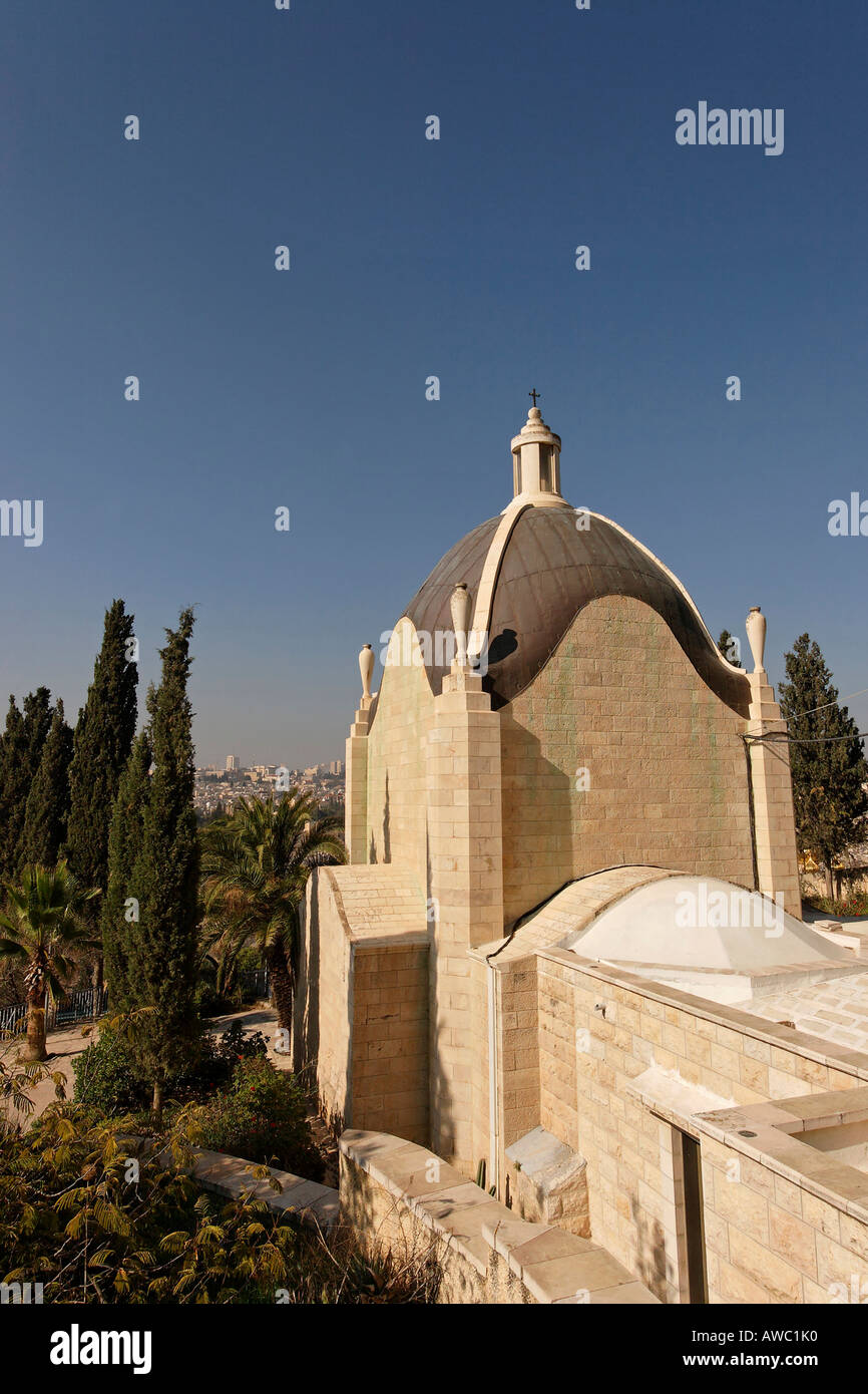 Israel Jerusalem Church of Dominus Flevit on the Mount of Olives Stock ...