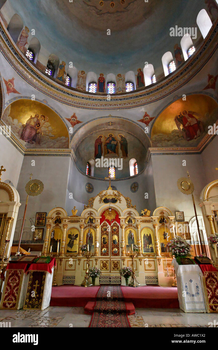 Jerusalem Israel The ceiling of The Russian Orthodox Church of the ...