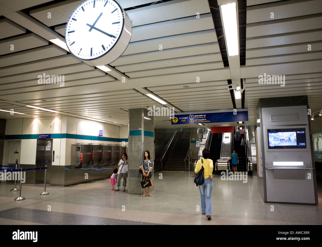 Platform For The Metro In Bangkok Thailand South East Asia Stock Photo ...