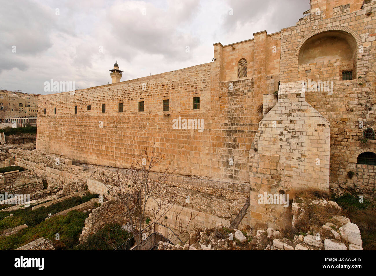 Israel Jerusalem Archaeological Park a view from the Crusader Tower of ...