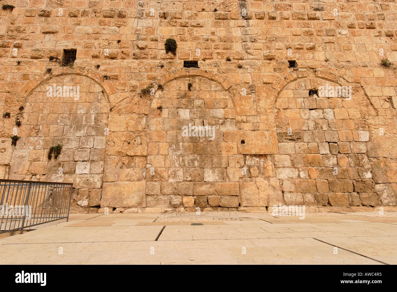Israel Jerusalem Archaeological Park the Triple Hulda Gate at the Ophel ...