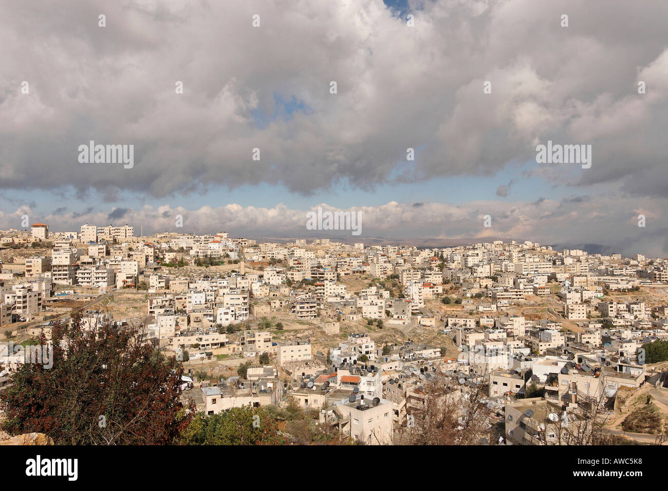 Israel Jerusalem The Palestinian neighborhood Issawiya north of Mount ...