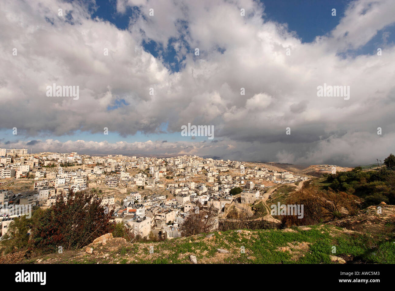 Israel Jerusalem The Palestinian neighborhood Issawiya north of Mount ...