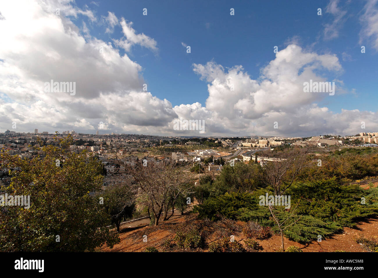 Israel Jerusalem A view west of Mount Scopus Stock Photo - Alamy
