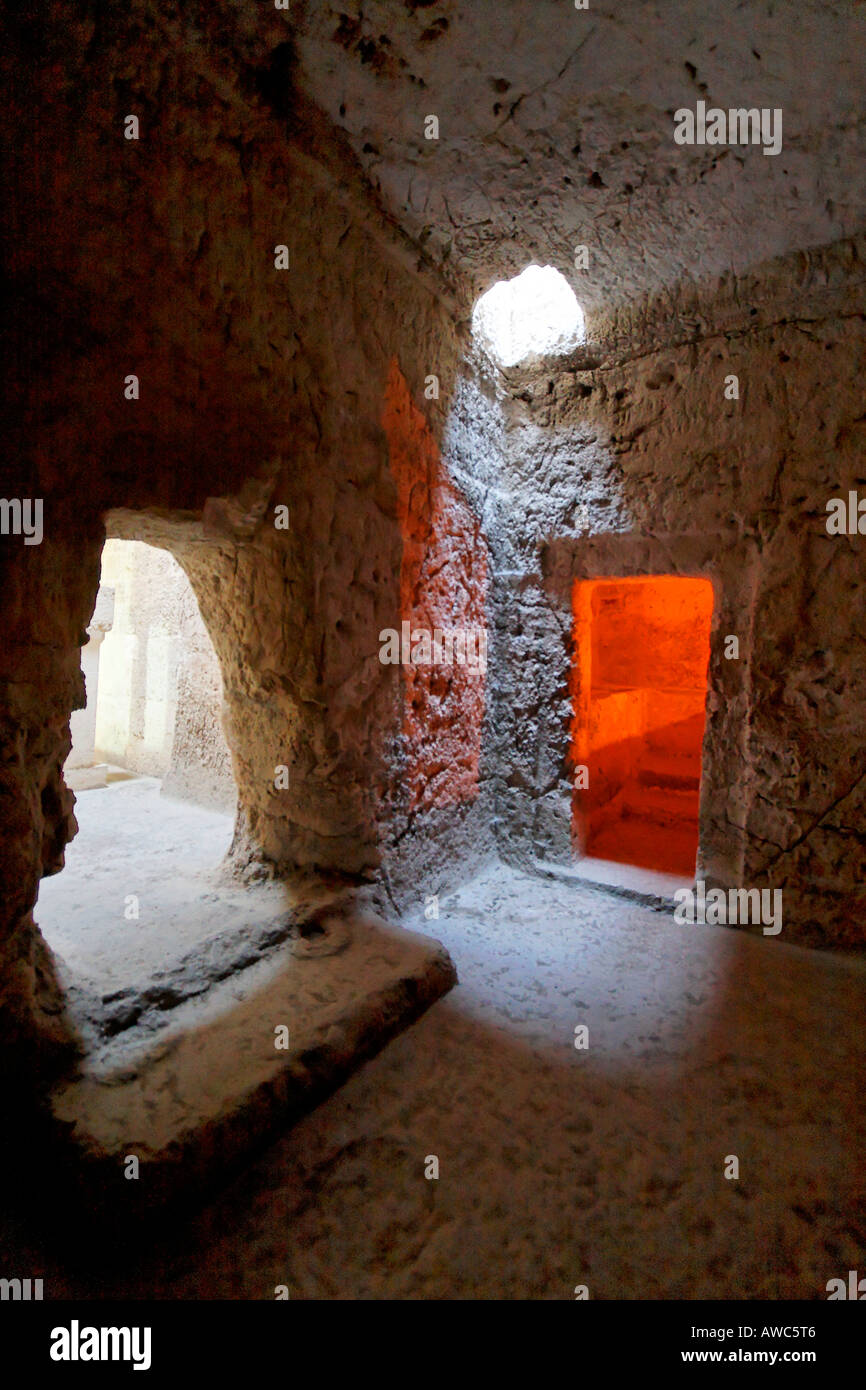 Israel Jerusalem Burial cave from the First Temple period in the yard ...