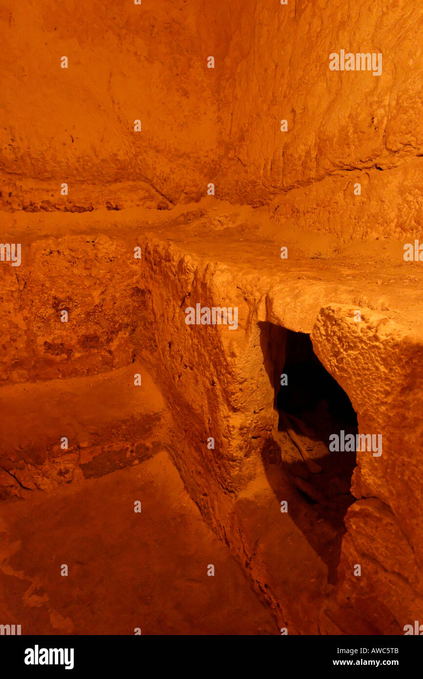 Israel Jerusalem Burial cave from the First Temple period in the yard ...