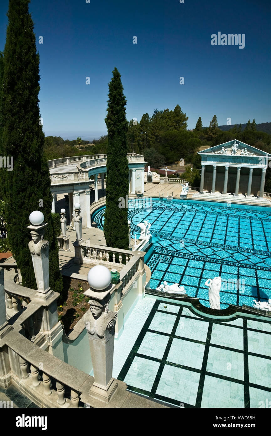 Outdoor pool Hurst Castle, San Simeon, California, USA Stock Photo - Alamy