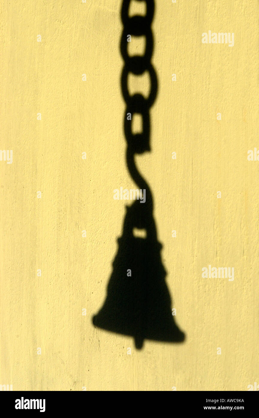SHADE OF A BELL ON WALL Stock Photo - Alamy