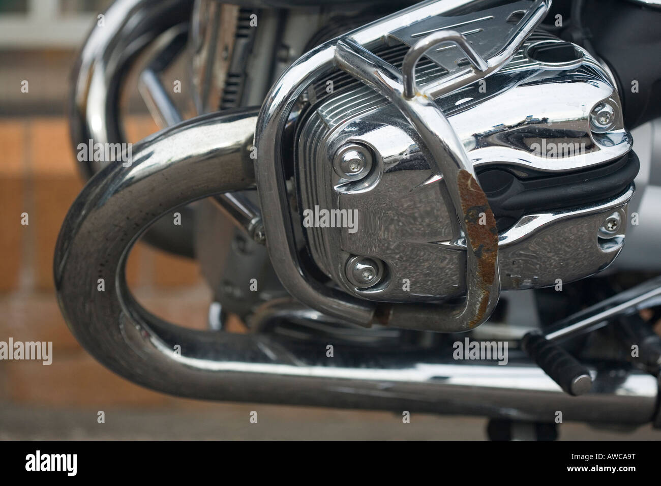 Close up of BMW R1200 motorbike engine Stock Photo - Alamy