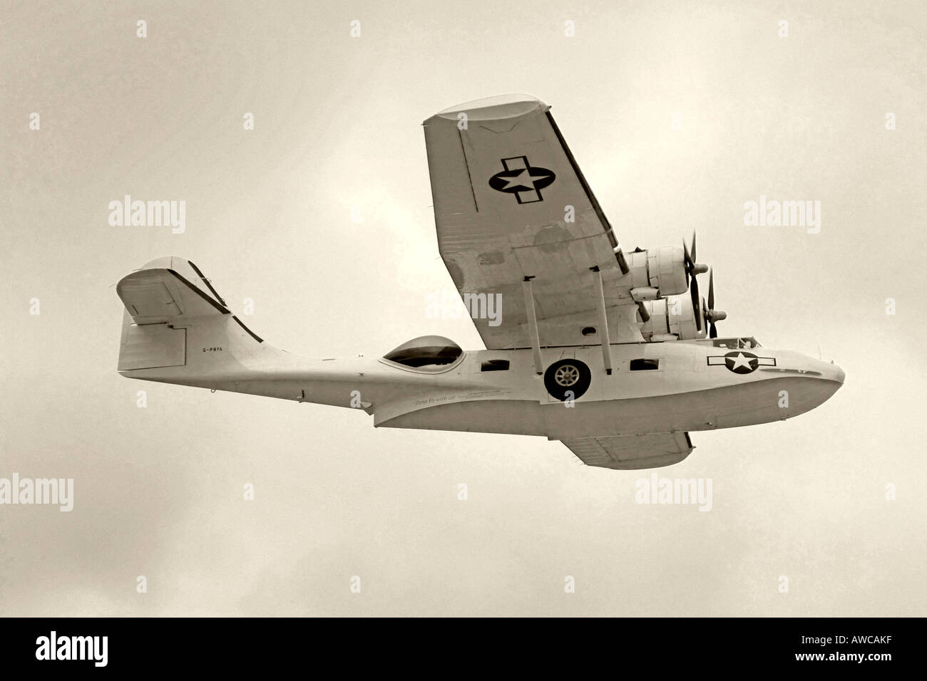 WW2 Coastal and shipping protection PBY 5A Catalina Seaplane Stock ...