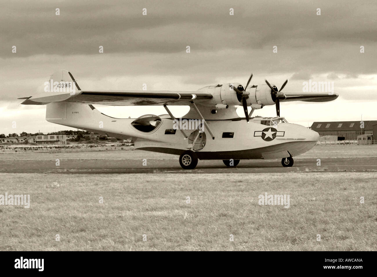 WW2 Coastal and shipping protection PBY 5A Catalina Seaplane Stock ...