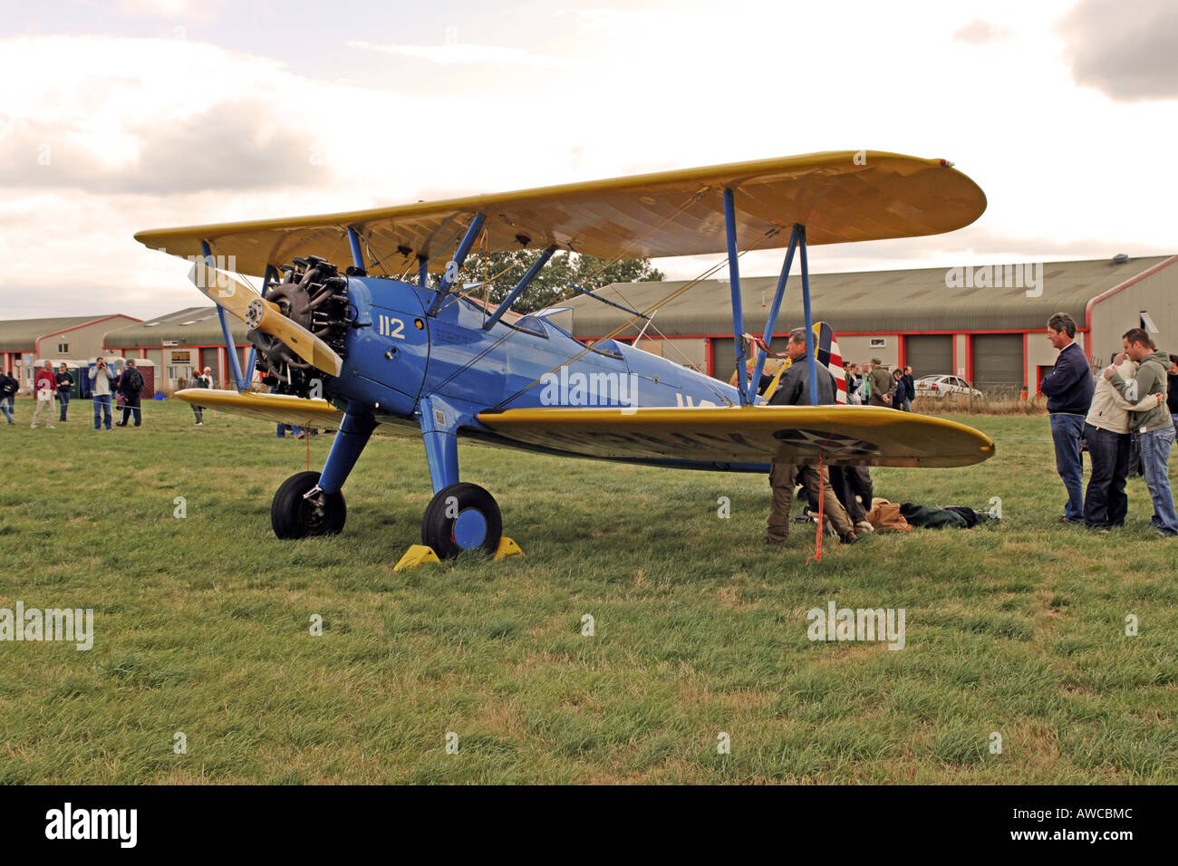 The US Army WW2 Stearman Basic Flight training Bi Plane Stock Photo - Alamy