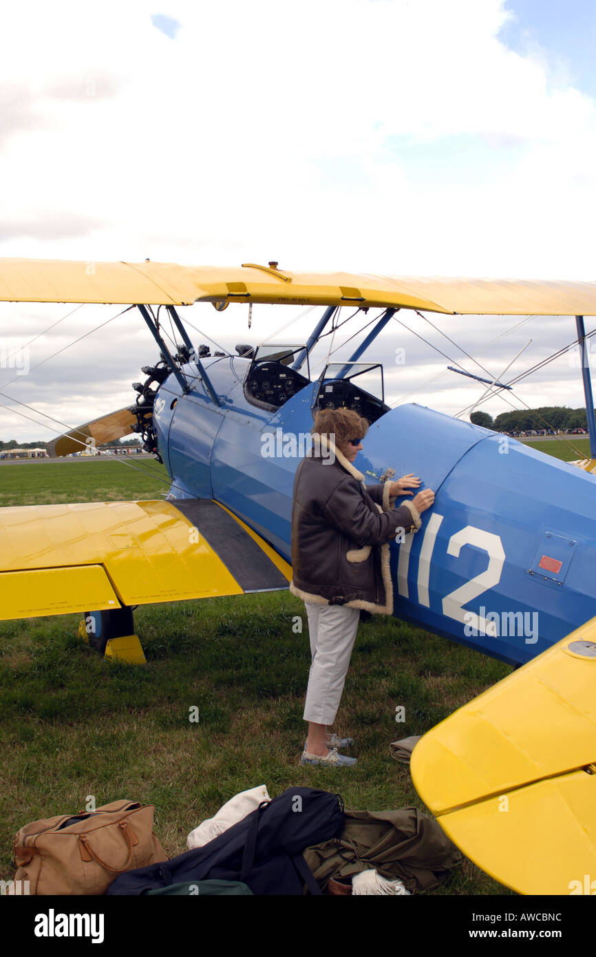 The US Army WW2 Stearman Basic Flight training Bi Plane Stock Photo - Alamy