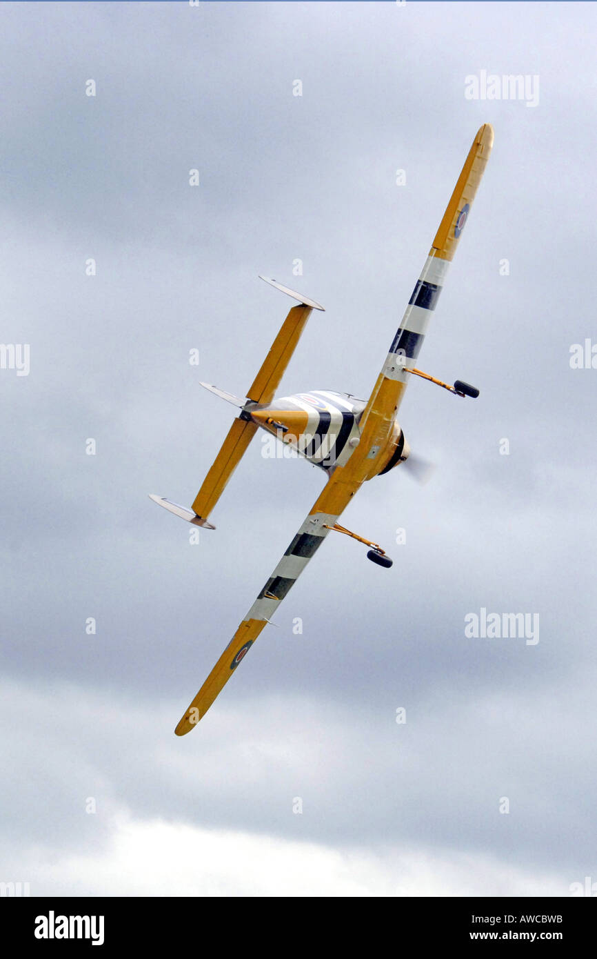British Army WW2 Miles Messenger Scout plane with D-Day markings Stock ...