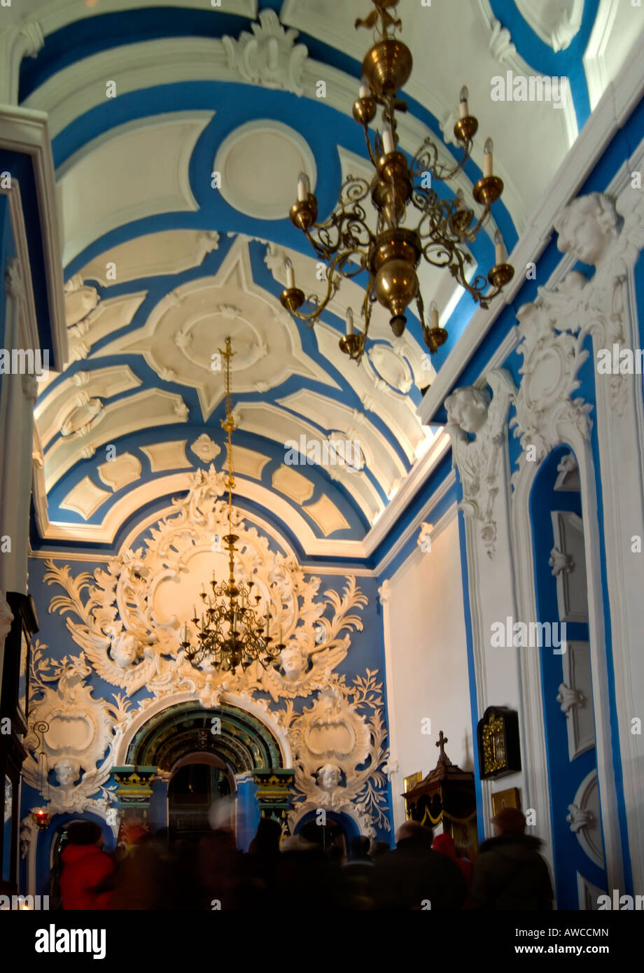 Russian church interior Stock Photo - Alamy