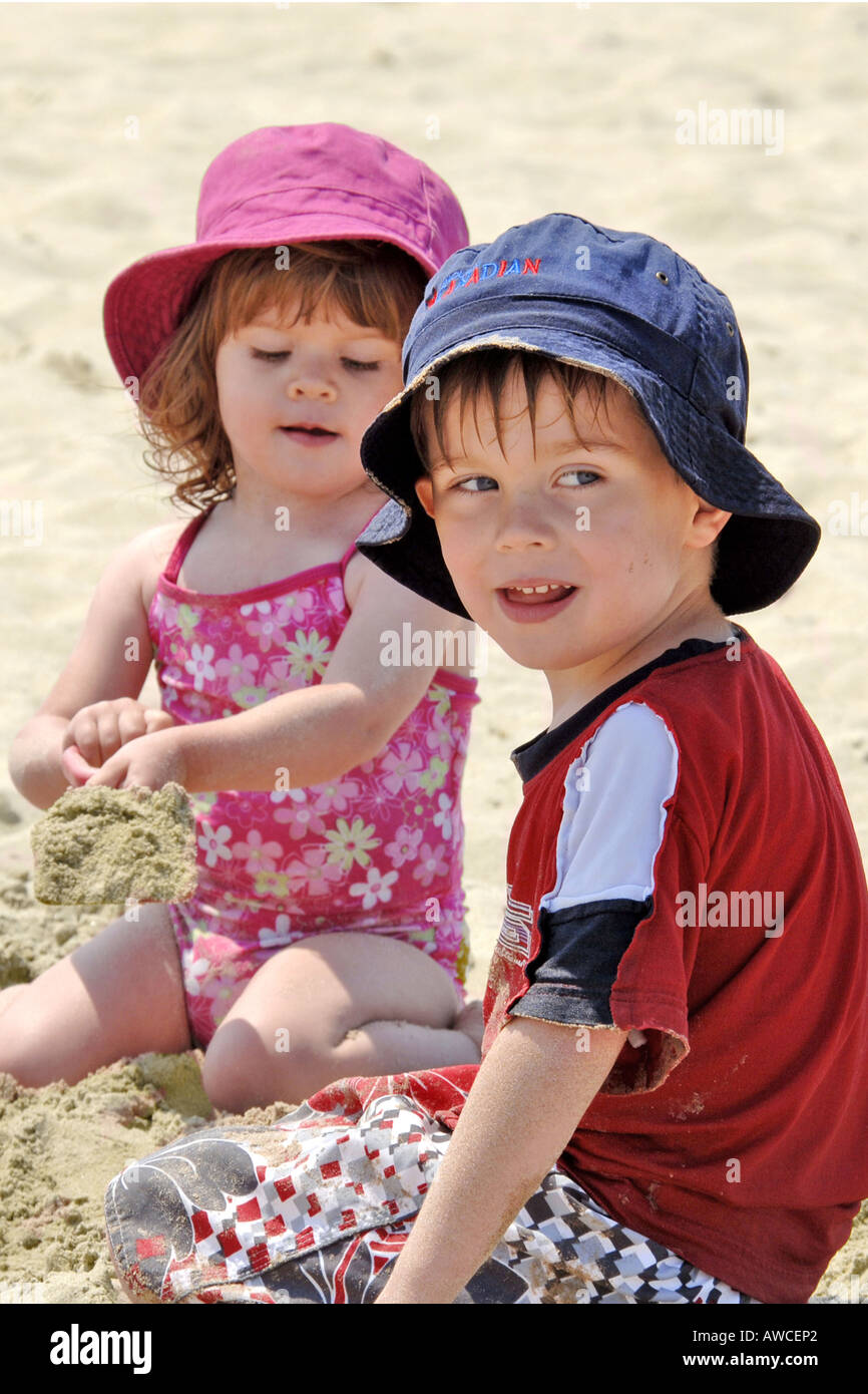 Children wearing funny hats hi-res stock photography and images - Alamy