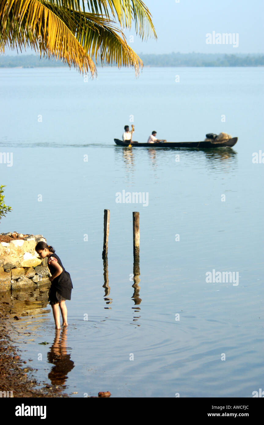 MORNING SCENE ASHTAMUDI LAKE VELLIMON KOLLAM DISTRICT Stock Photo - Alamy