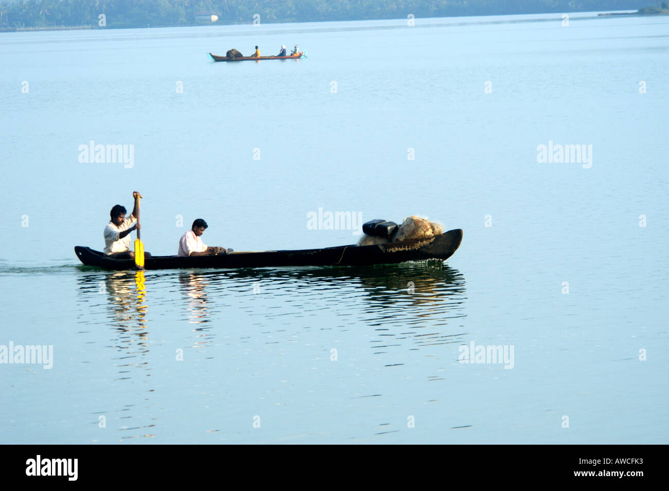 MORNING SCENE ASHTAMUDI LAKE VELLIMON KOLLAM DISTRICT Stock Photo - Alamy